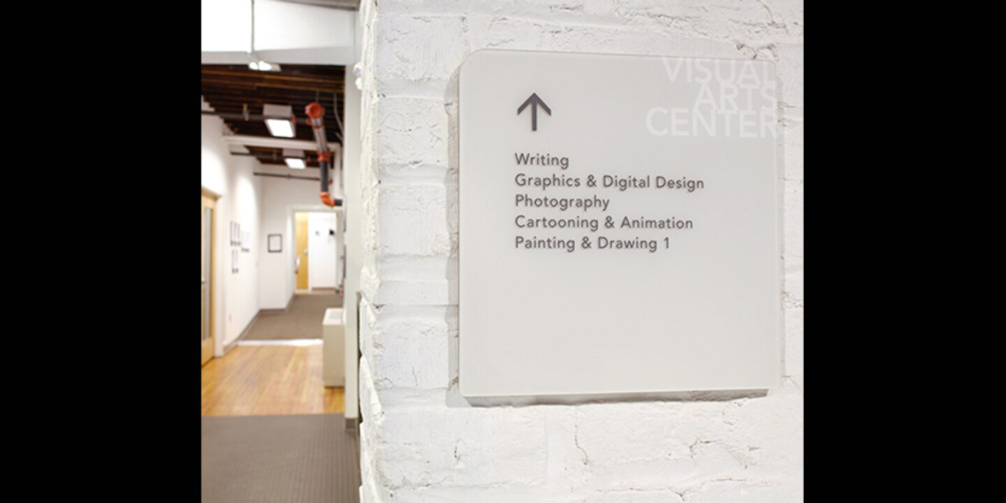 Visual Arts Center of Richmond Signage - SEGD - Designers of Experiences