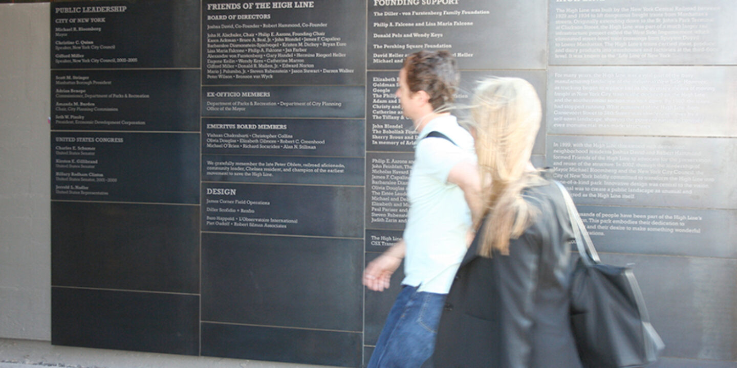 The High Line Signage - SEGD - Designers of Experiences