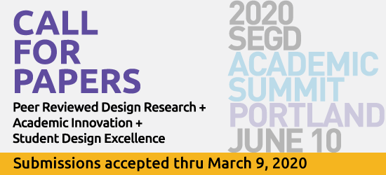2020 SEGD Academic Summit Call for Papers - SEGD - Designers of Experiences