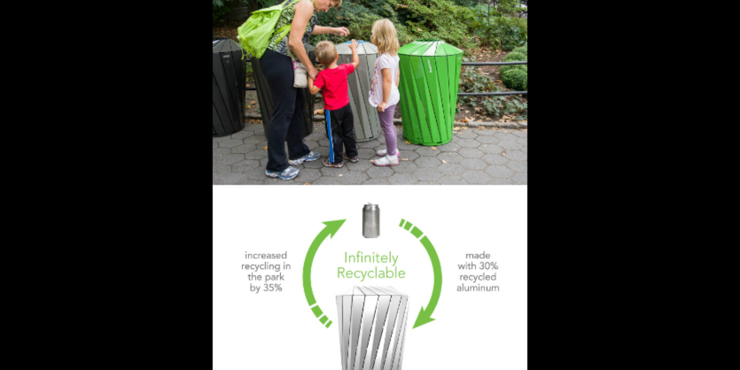 Central Park Trash and Recycling Receptacles - SEGD - Designers of ...