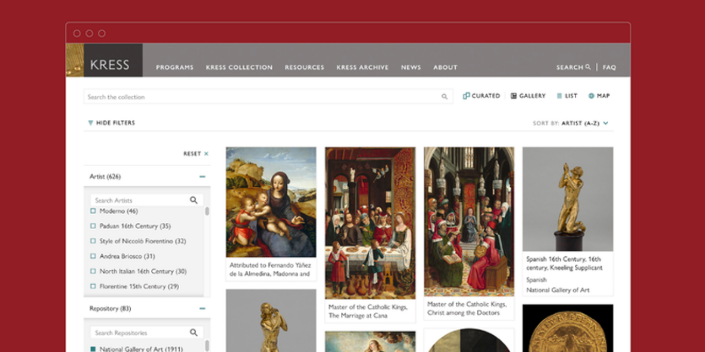C&G Partners designs new website for the Kress Foundation - SEGD ...