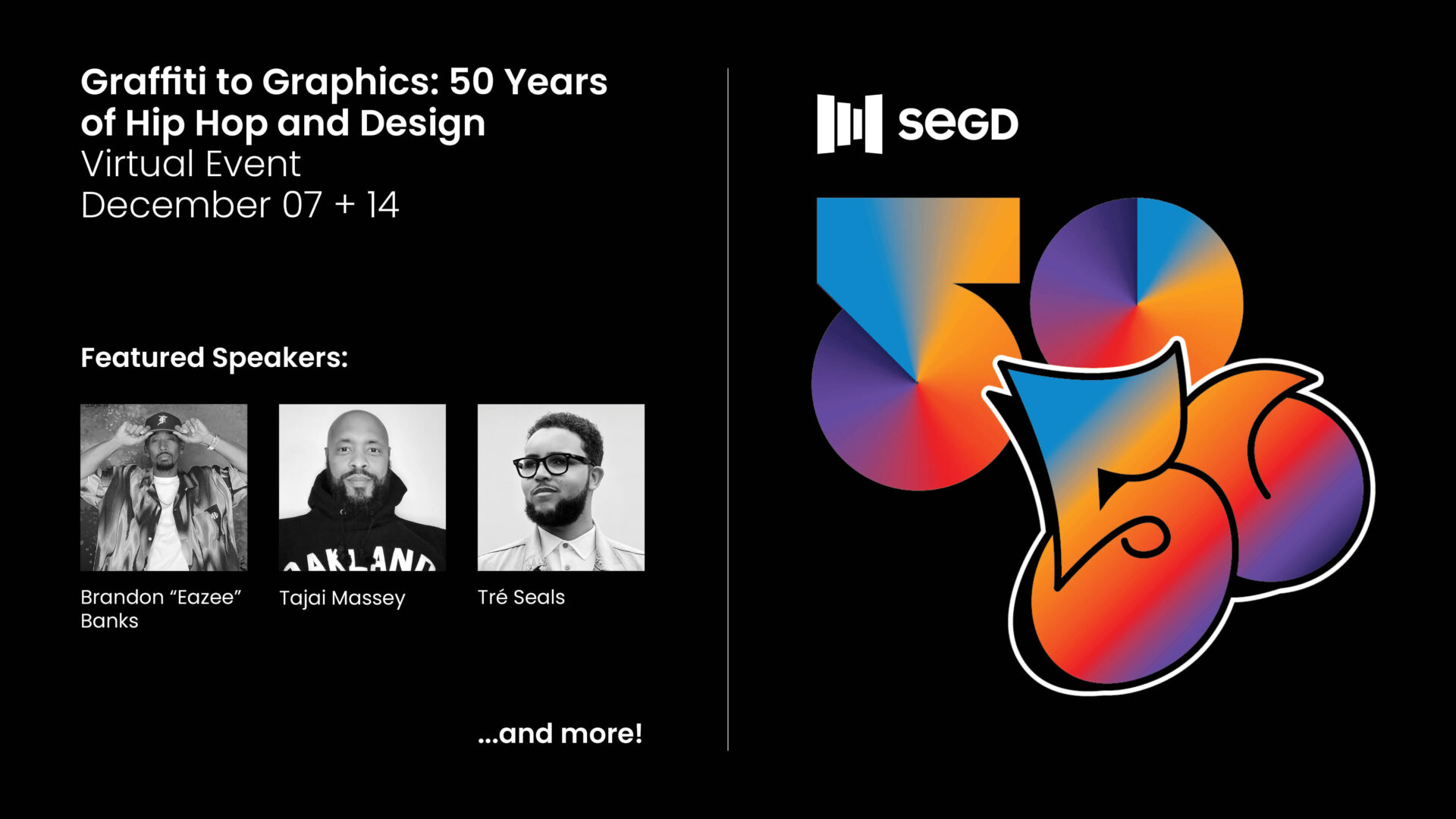 Agenda and New Speakers Announced for Graffiti to Graphics: 50 Years of ...