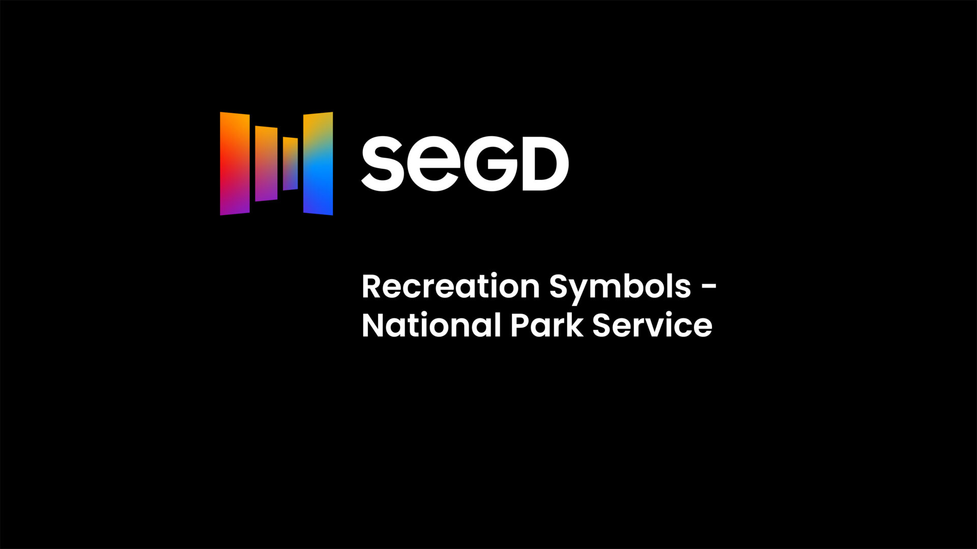 Recreation Symbols - National Park Service - SEGD - Designers of ...